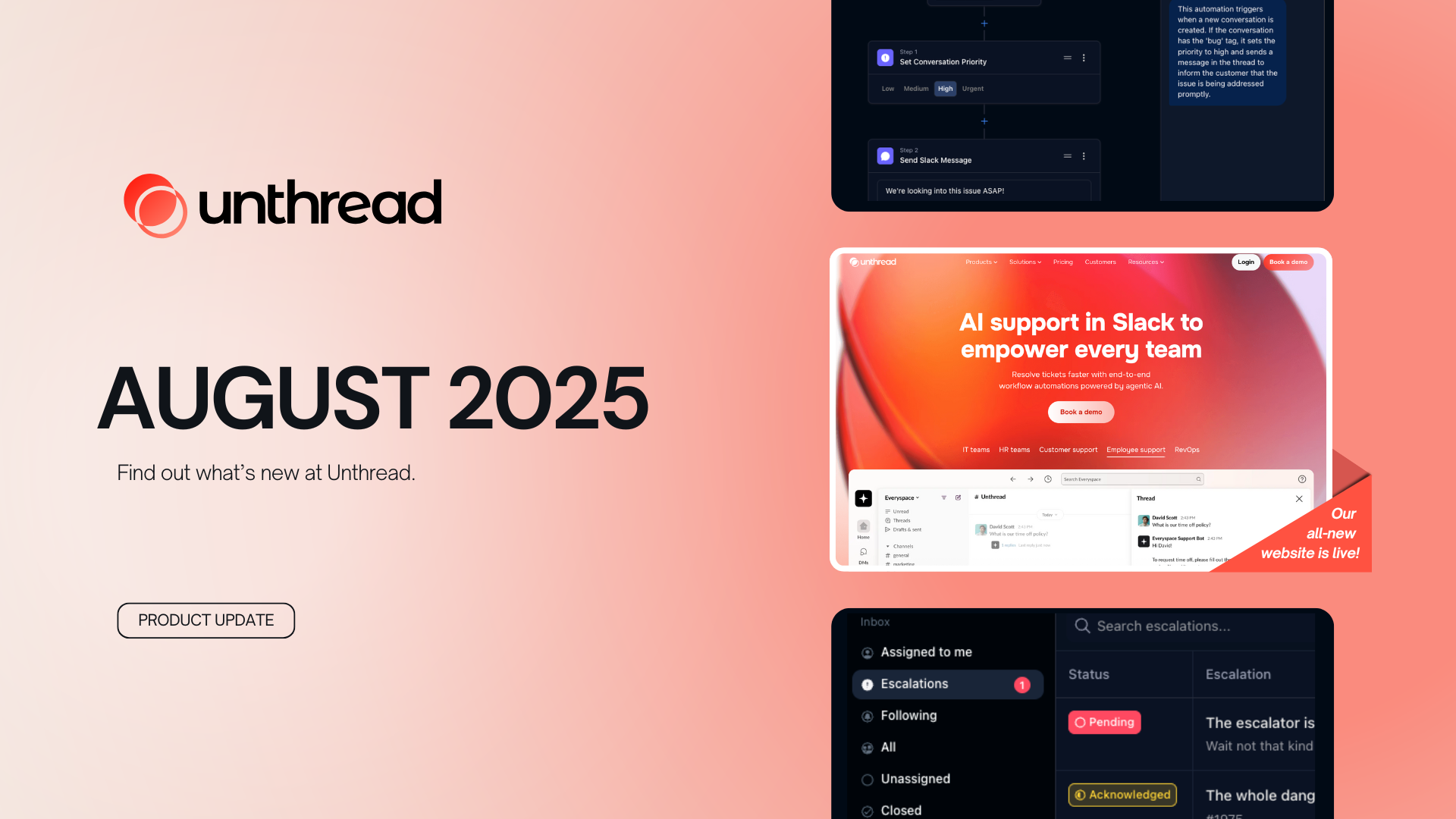 August 2025 Product Update